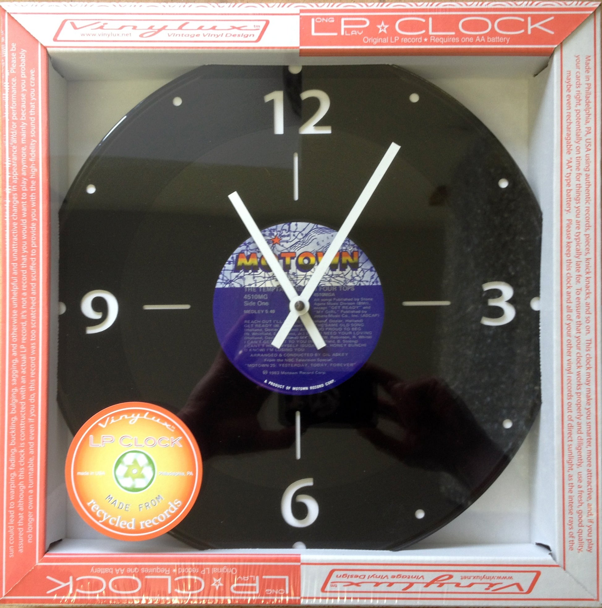 vynil wall clock